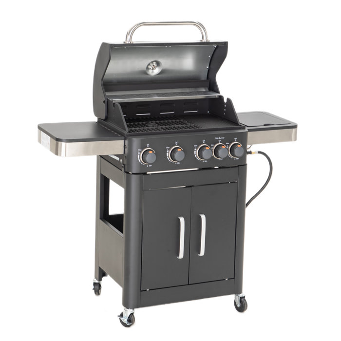 Alphamarts 4-Burner Liquid Propane Gas BBQ Grill | Wayfair